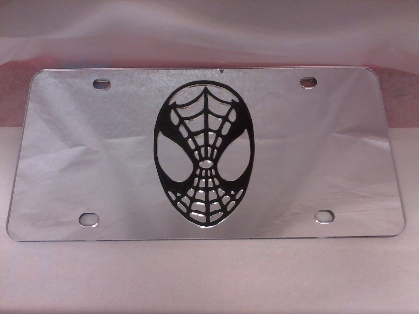Spider Inspired Acrylic Mirror Laser Cut License Plate | Etsy