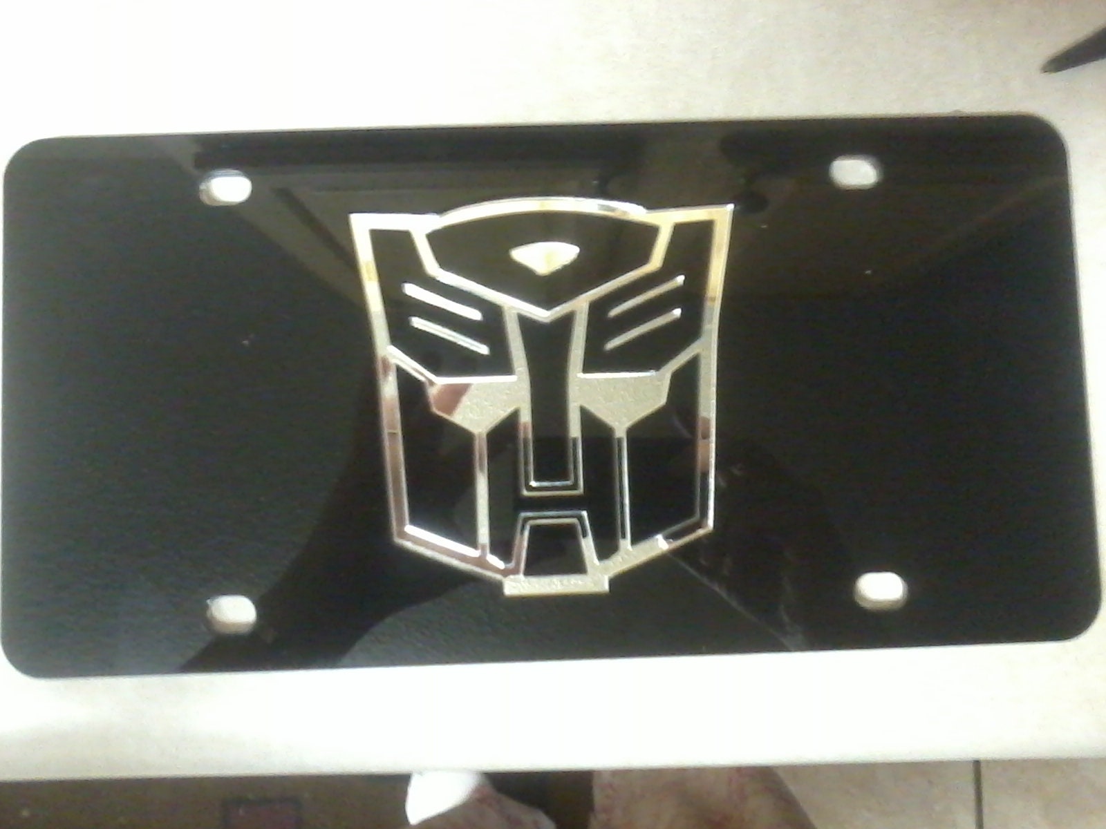 Bots Inspired Transformers Acrylic Laser Cut License Plate | Etsy
