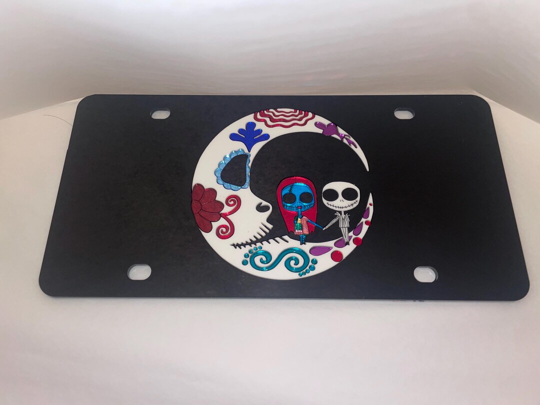 Jack and Sally Inspired License Plate - Etsy
