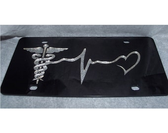 RN Nurse Custom License Plate Personalized License Plate - Etsy