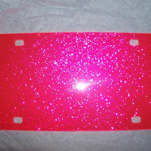 Blank Pink Sparkle Acrylic License Plates 12 X 6 - Etsy