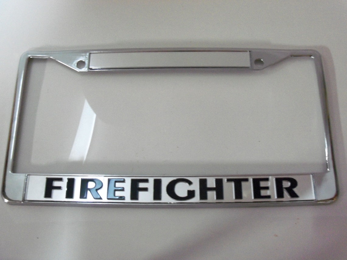 Fire Fighter License Plate Frame Brand New - Etsy