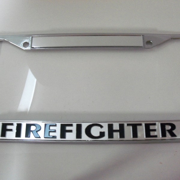 Fire Fighter License Plate Frame - Etsy