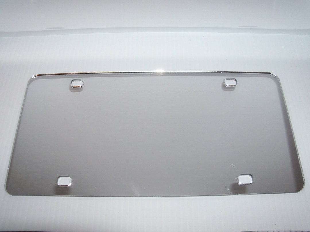 4 Blank Mirrored Acrylic License Plates 12" X 6" (wholesale) Any Color ...