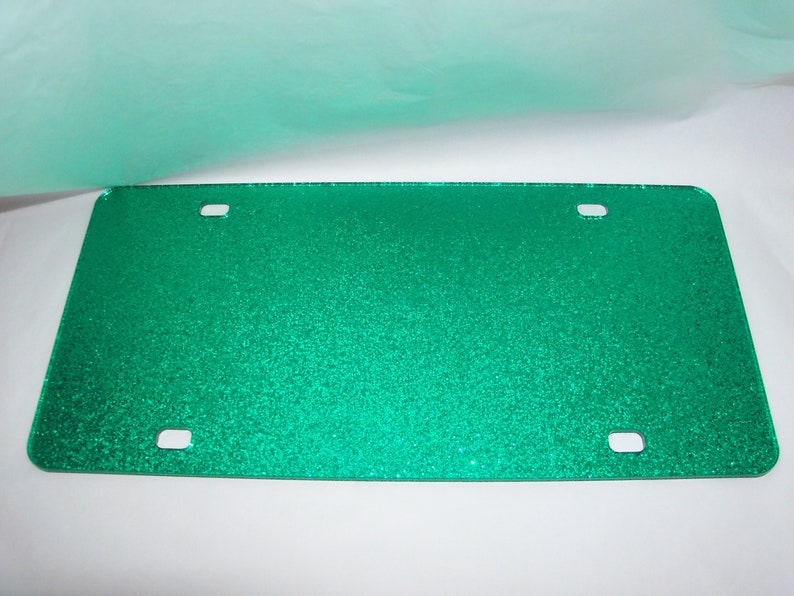 Blank Green Sparkle Acrylic License Plates 12 X 6 - Etsy