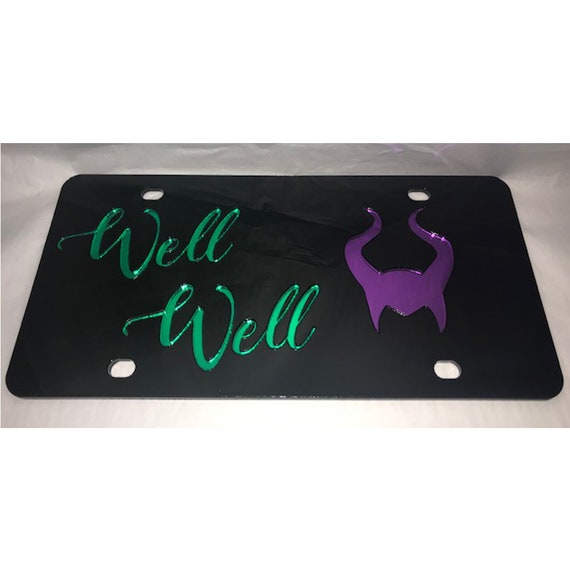 Well Well Inspired Acrylic Laser Cut License Plate NEW | Etsy