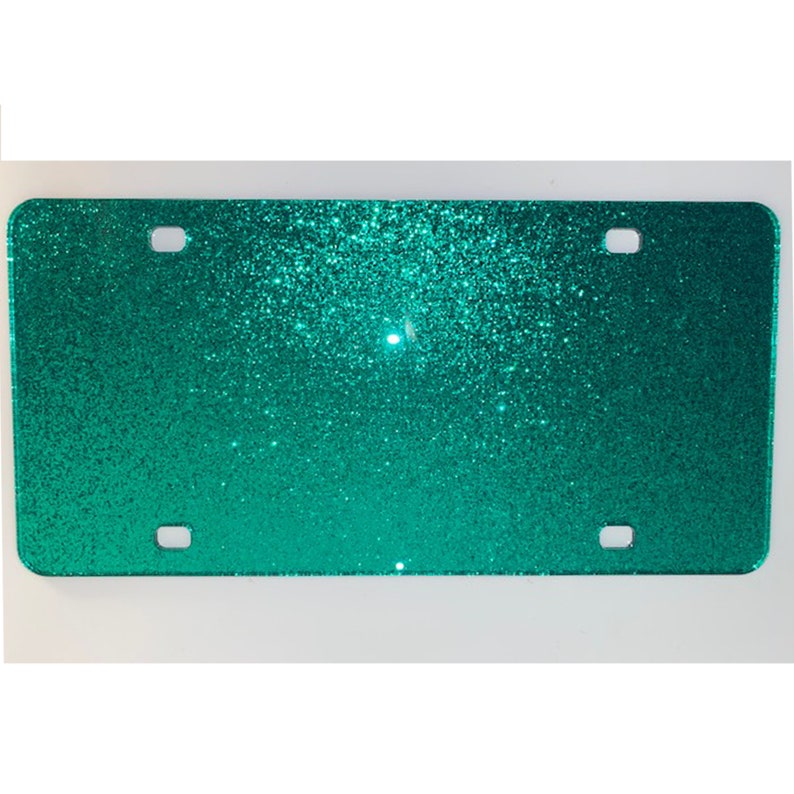 Blank Green Sparkle Acrylic License Plates 12 X 6 - Etsy