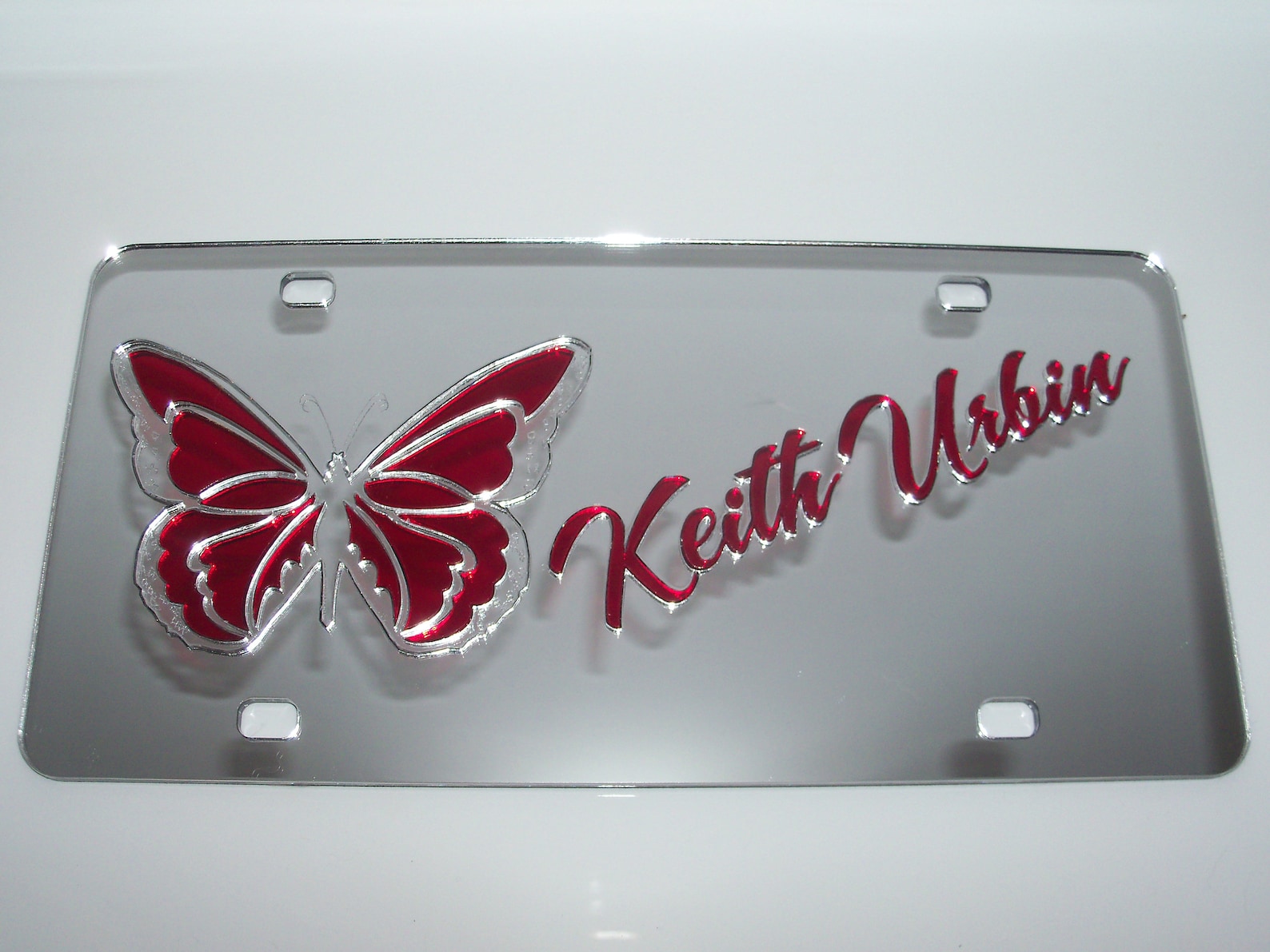Butterfly License Plate This is A Sample We Can Put Any Name - Etsy