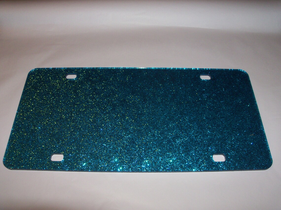 Blank Blue Sparkle Acrylic License Plates 12 x 6 | Etsy
