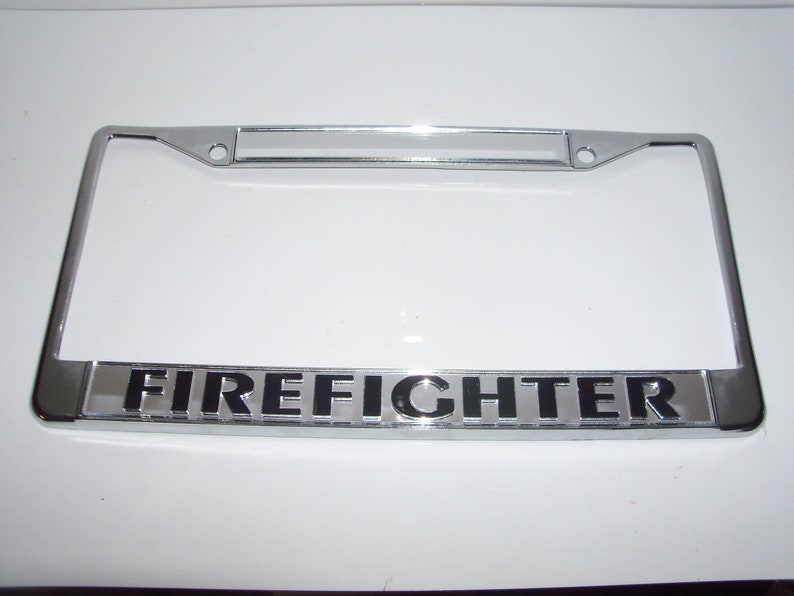 Fire Fighter License Plate Frame Brand New - Etsy