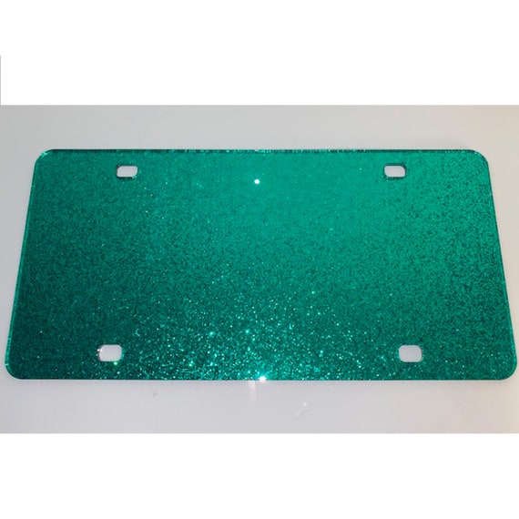 Blank Green Sparkle Acrylic License Plates 12 X 6 - Etsy