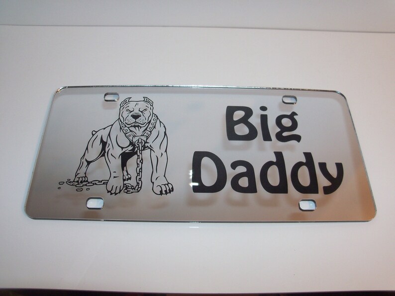 Big Daddy License Plate Silver/black NEW | Etsy