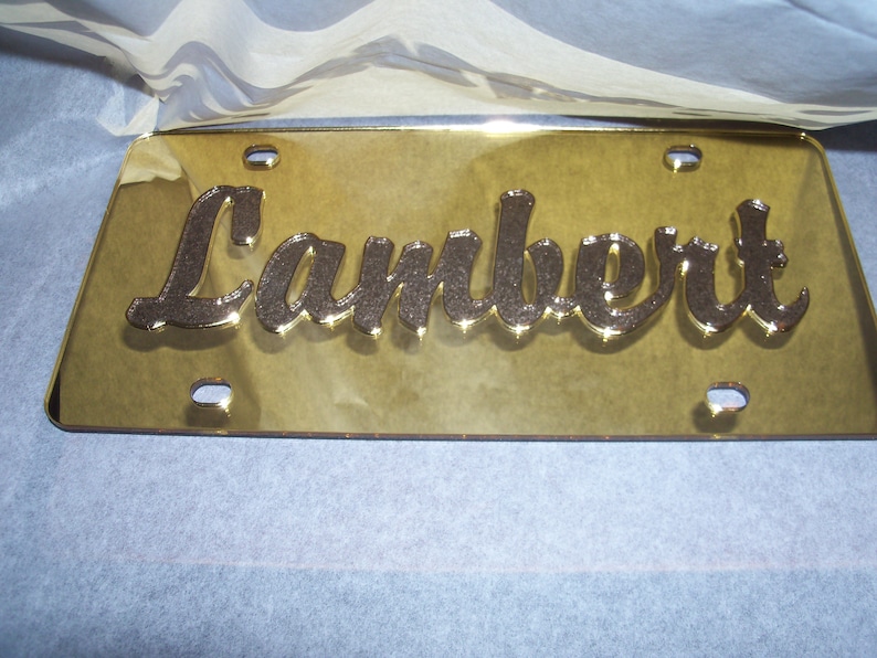 Custom Mirrored SPARKLE Laser Cut License Plate - Etsy Canada
