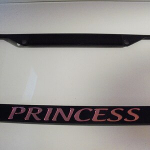 Princess License Plate Frame Brand New! - Etsy