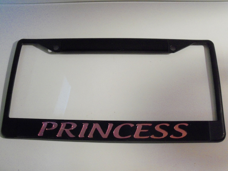 Princess License Plate Frame Brand New! - Etsy