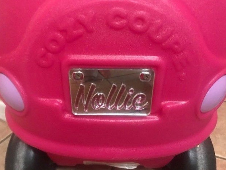 Custom Small Mirrored Laser Cut License Plate | Etsy