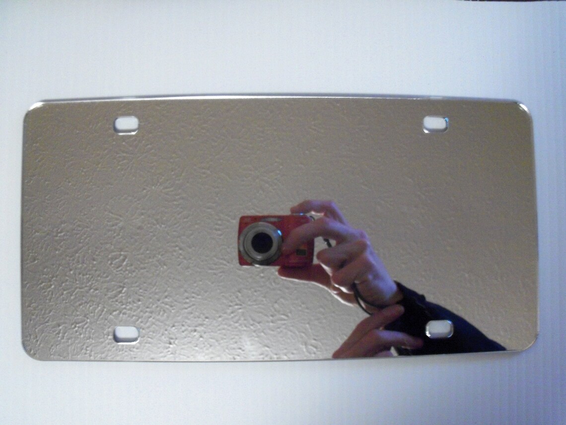 Blank Mirrored Acrylic License Plates 12 X 6 - Etsy