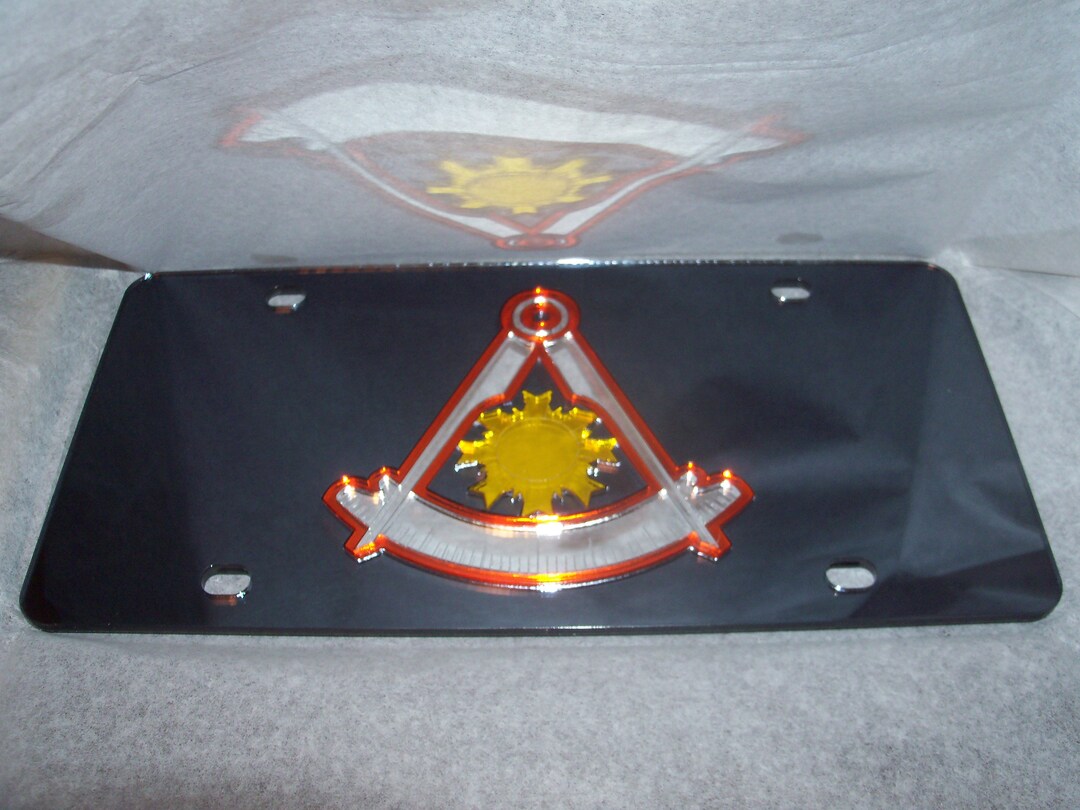 Masonic, Master Mason Mirror Laser License Plate NEW! - Etsy