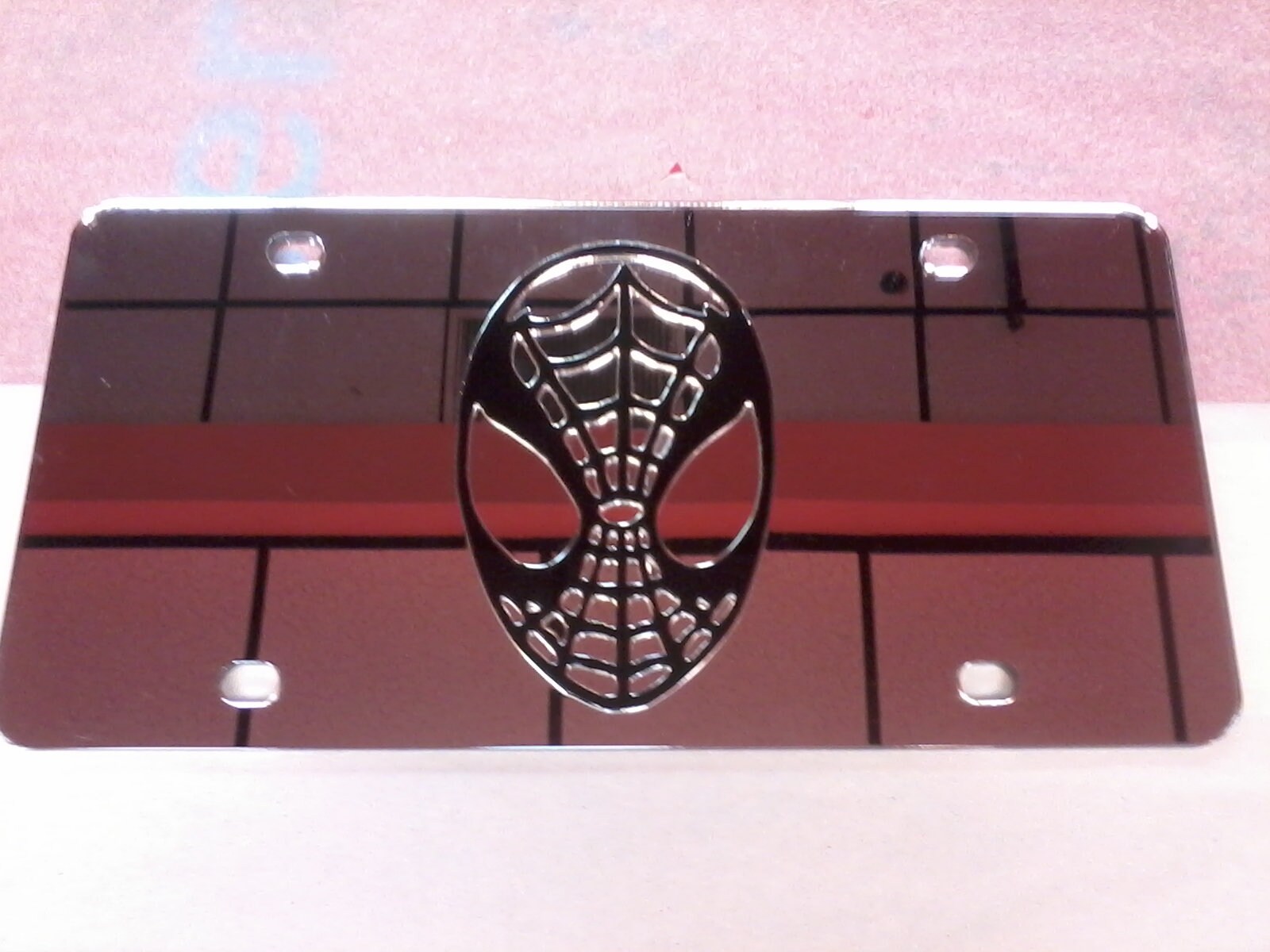 Spider Inspired Acrylic Mirror Laser Cut License Plate | Etsy