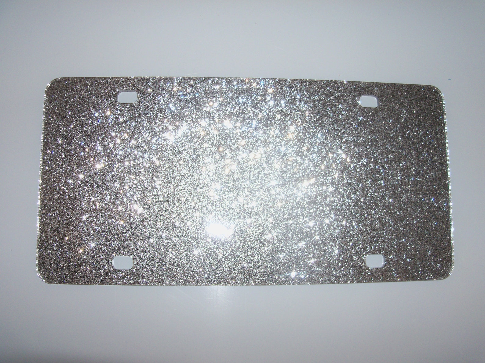 Blank Silver Sparkle Acrylic License Plates 12 X 6 - Etsy