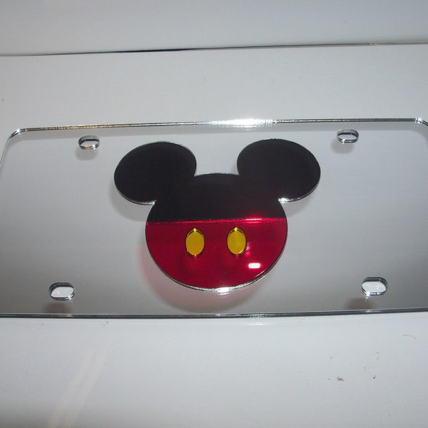 Mickey Mouse License Plate Frames - Etsy