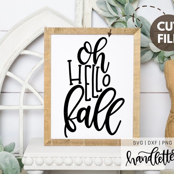 Hello Fall Svg - Etsy