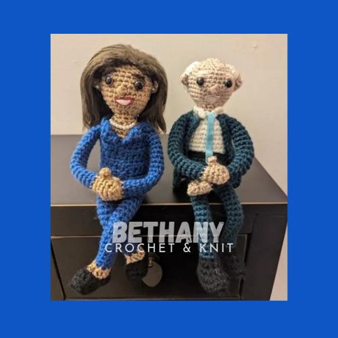Kamala Harris and Tim Walz Dolls Crocheted - Etsy