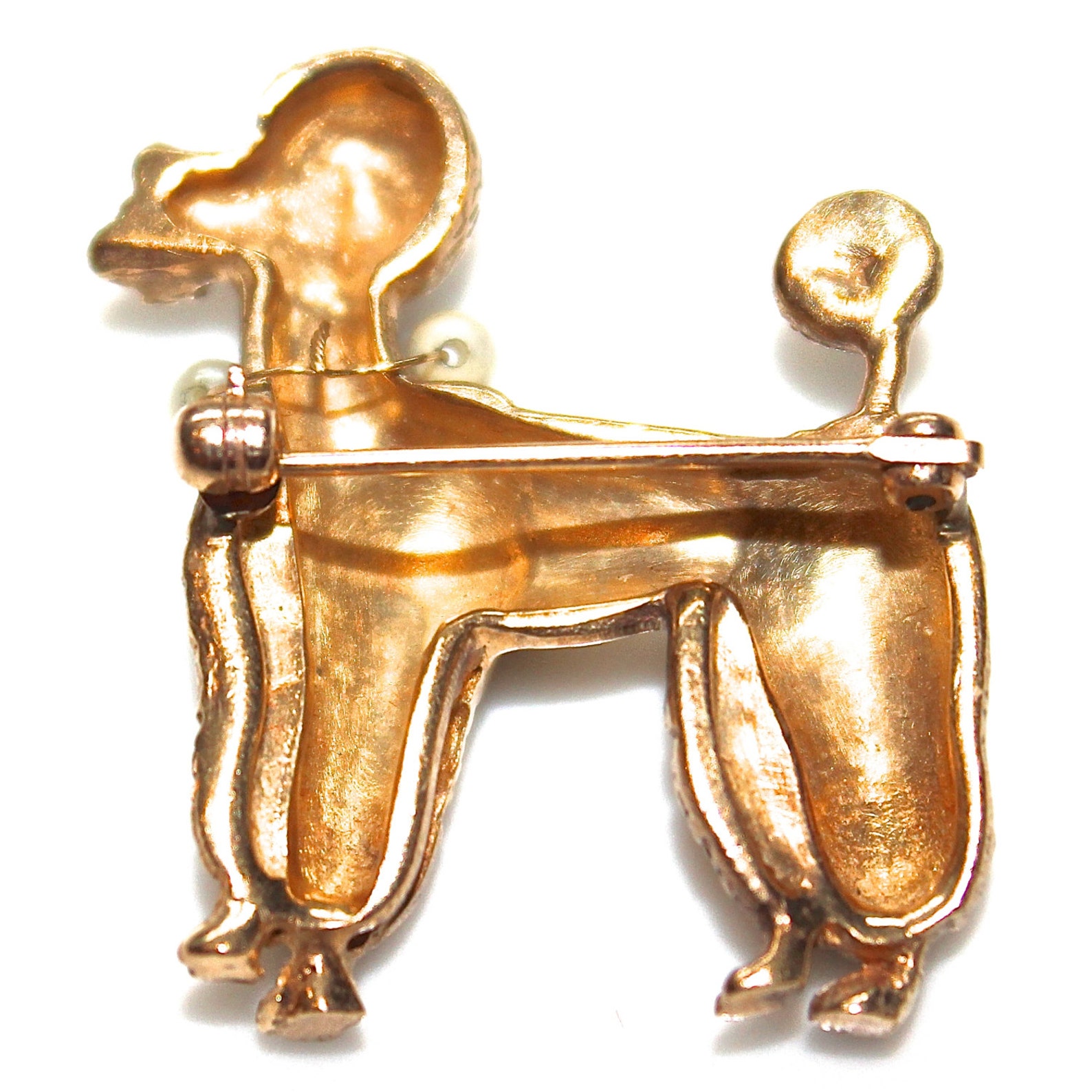 Vintage Poodle Pin 14k Gold Pin Dog Pin Vintage Jewelry 1950s - Etsy
