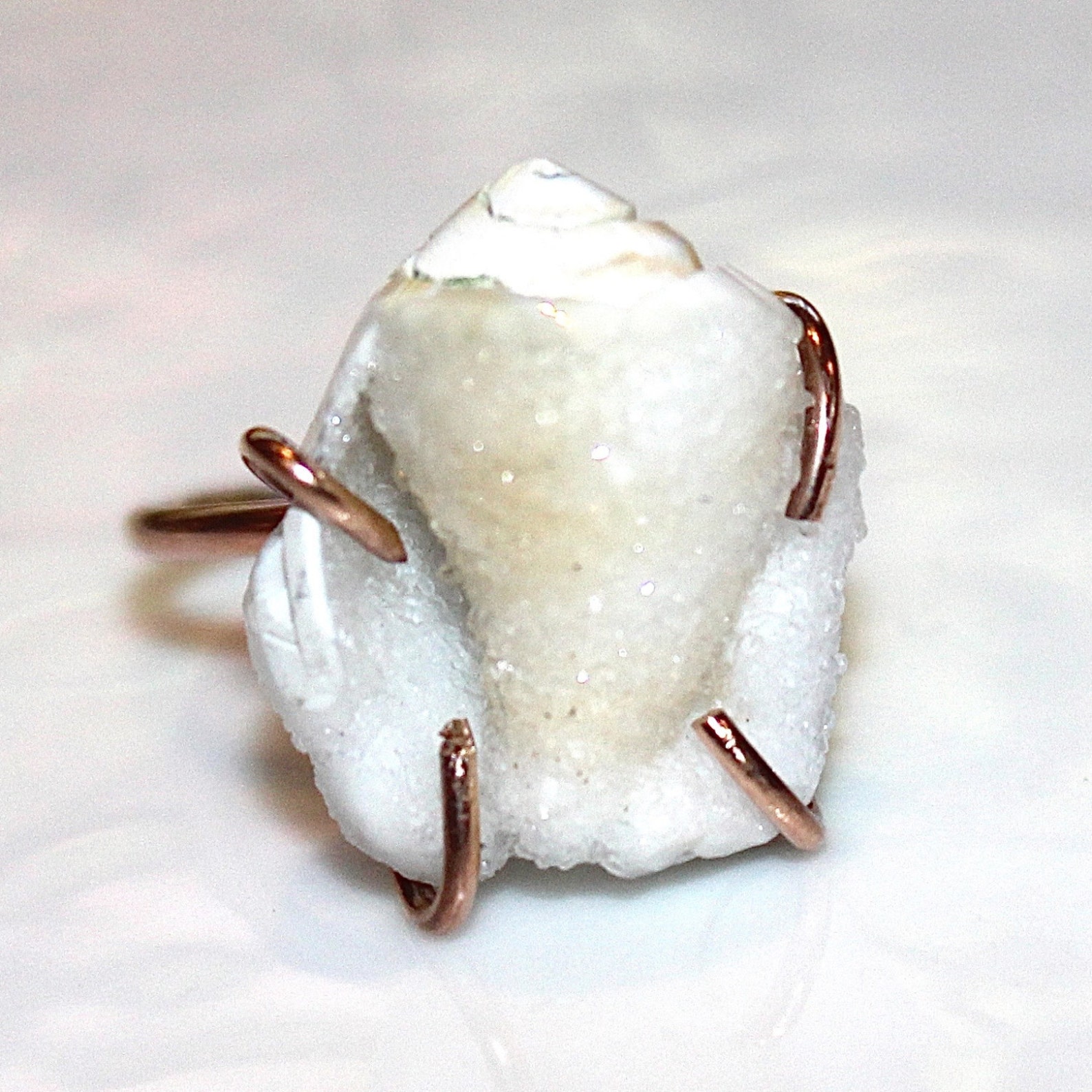 Fossil Shell Ring Beach Ring Shell Jewelry Druzy Ring Drusy | Etsy