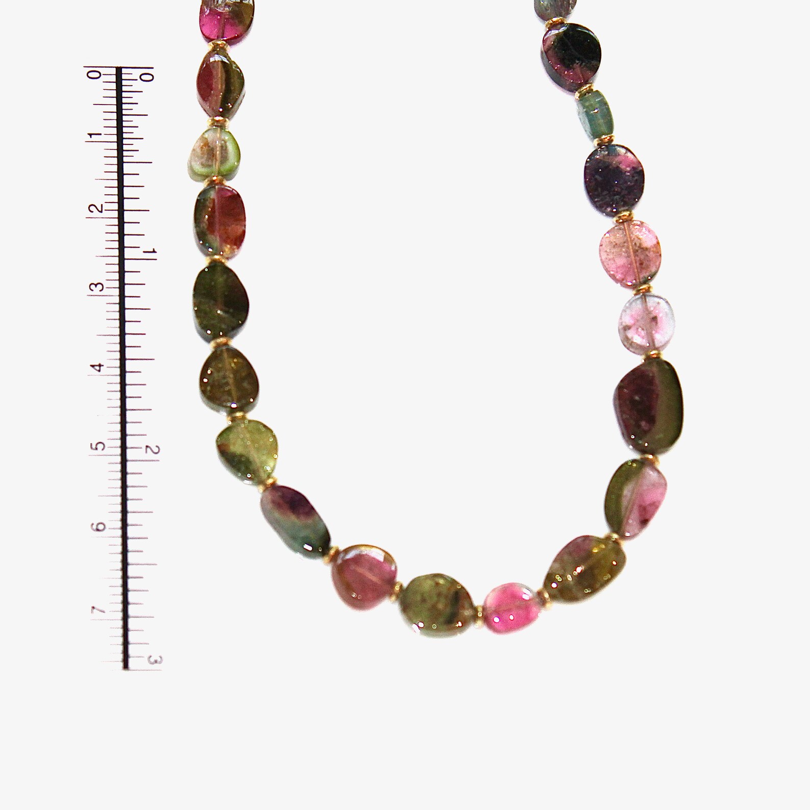 Watermelon Tourmaline Necklace Watermelon Slice Rainbow - Etsy