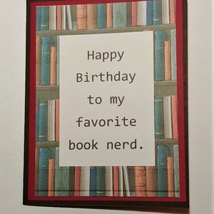 Book Nerd, Happy Birthday, Librarian, Masculine, Congratulations, Book ...