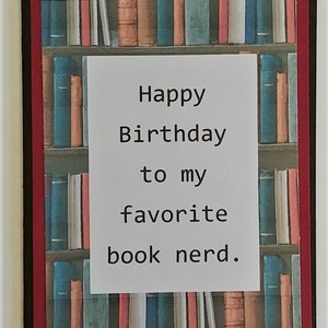 Book Nerd, Happy Birthday, Librarian, Masculine, Congratulations, Book ...