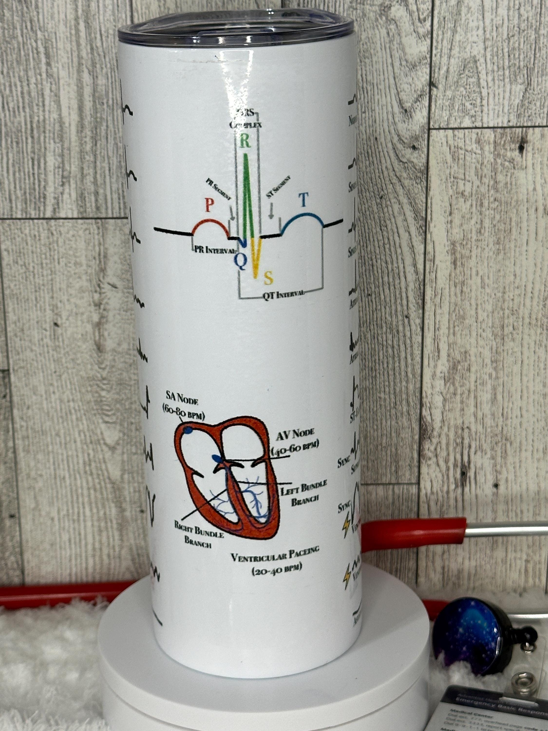 EKG Rhythms 20oz Tumbler With Gift Box - Etsy
