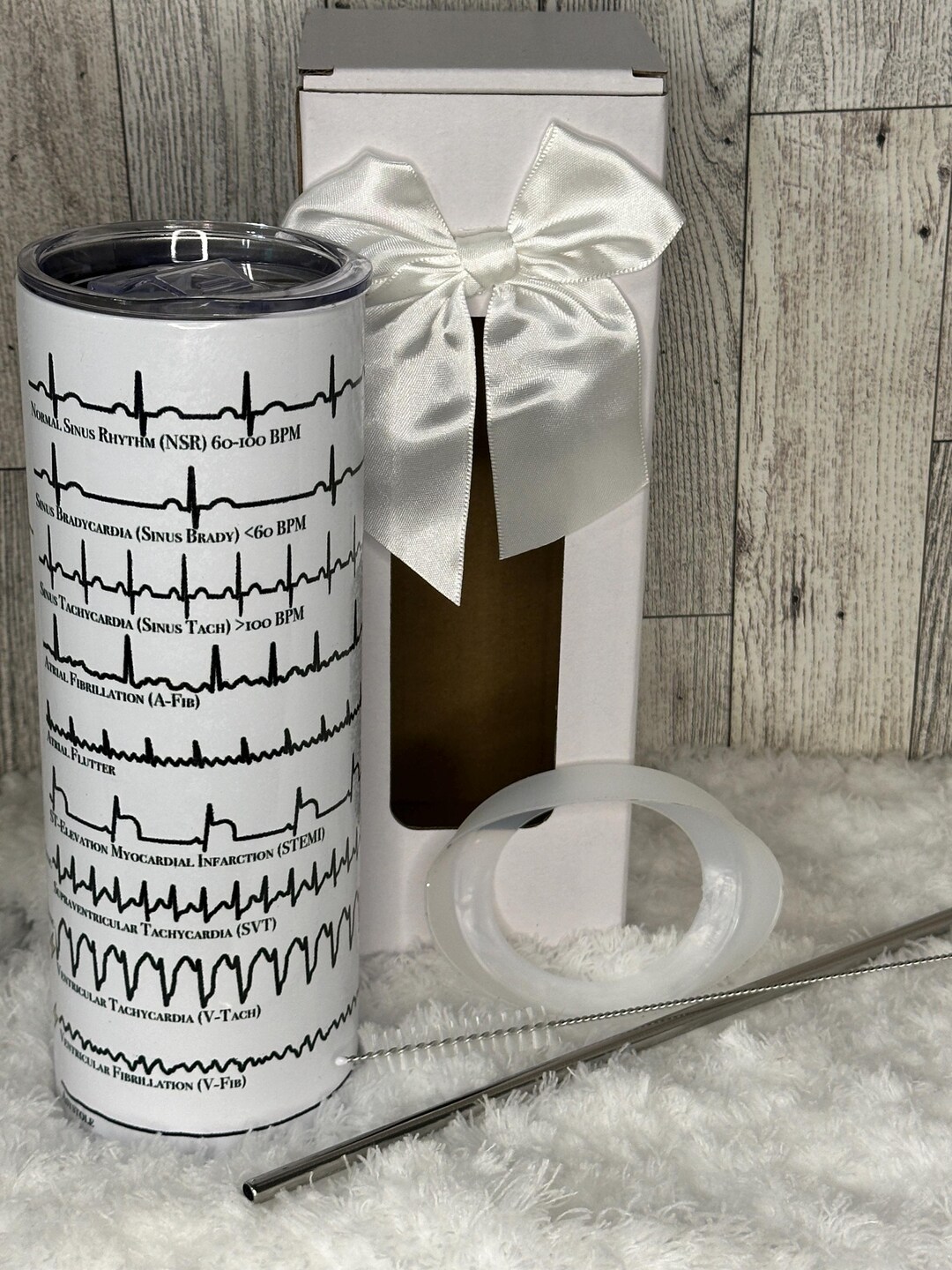 EKG Rhythms 20oz Tumbler With Gift Box - Etsy UK
