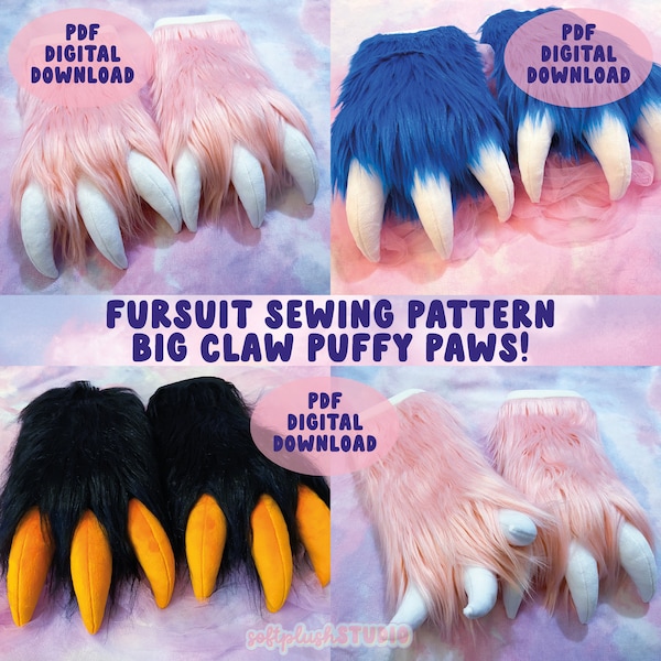 Raptor Fursuit Feet Paws - Etsy