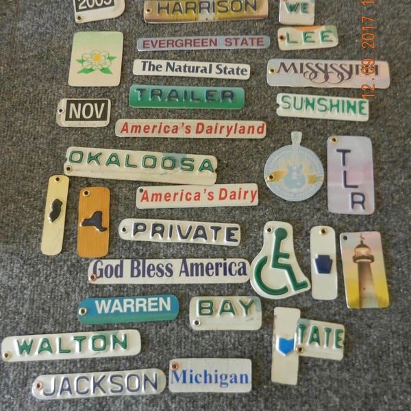 License Plate Letters - Etsy