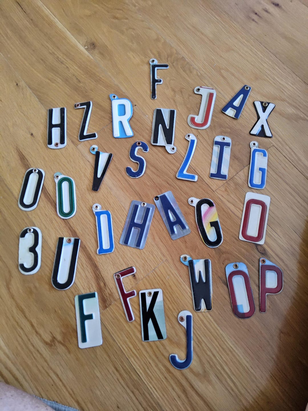 License Plate Key Chain Letters or Numbers - Etsy