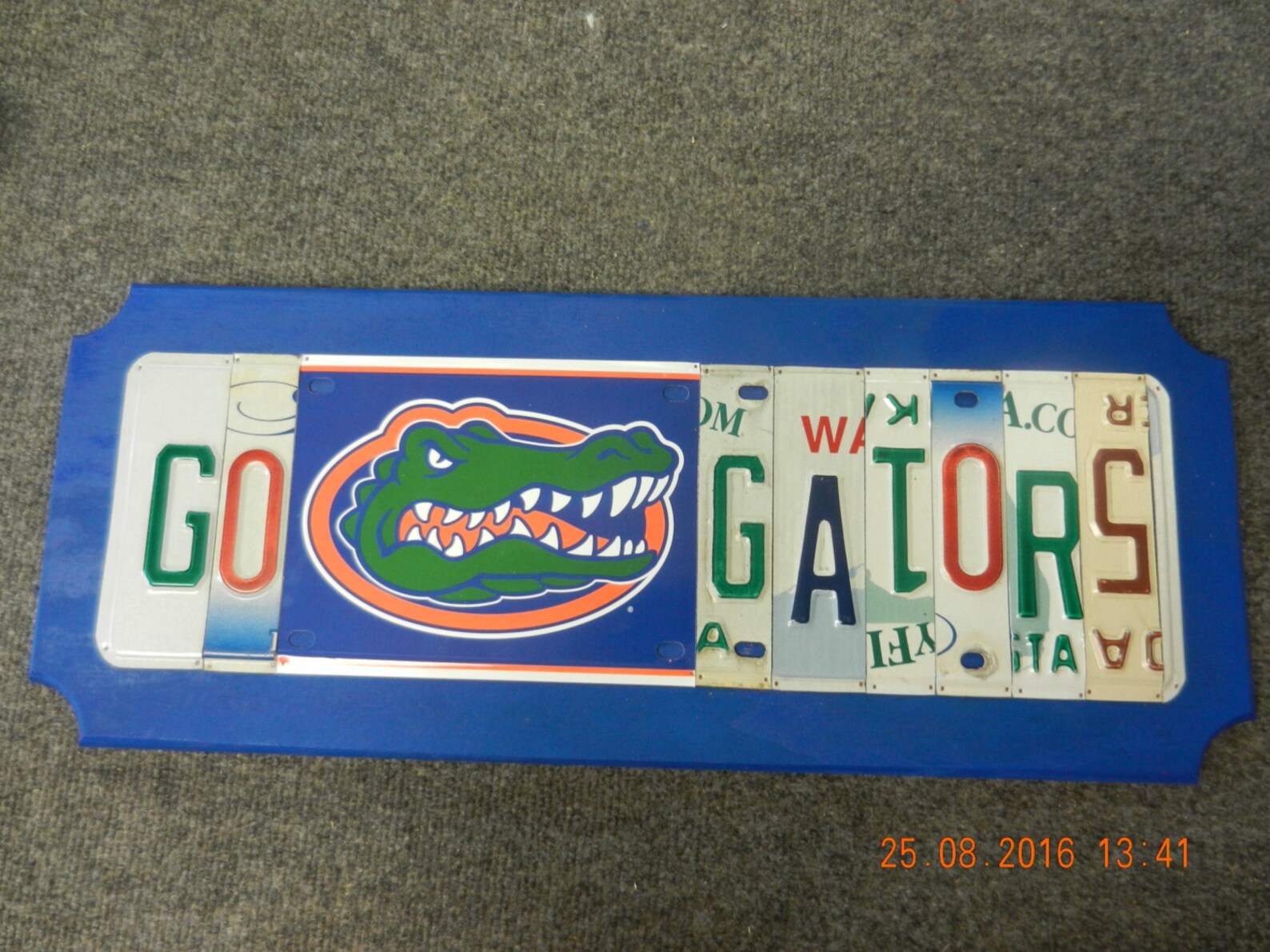 Go Gators License Plate Sign With License Plate Gator Logo - Etsy