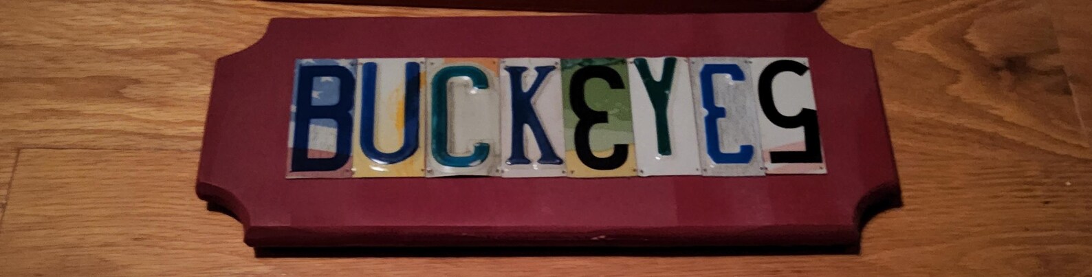 Buckeyes License Plate Sign Ohio State Buckeyes (made to Order) - Etsy