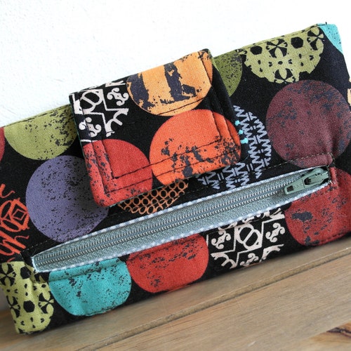 Wallet Pattern Tri-fold With Zipped Coins Pocket PDF Sewing | Etsy