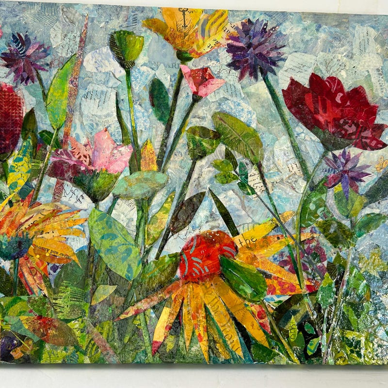 Torn Paper Collage - Etsy