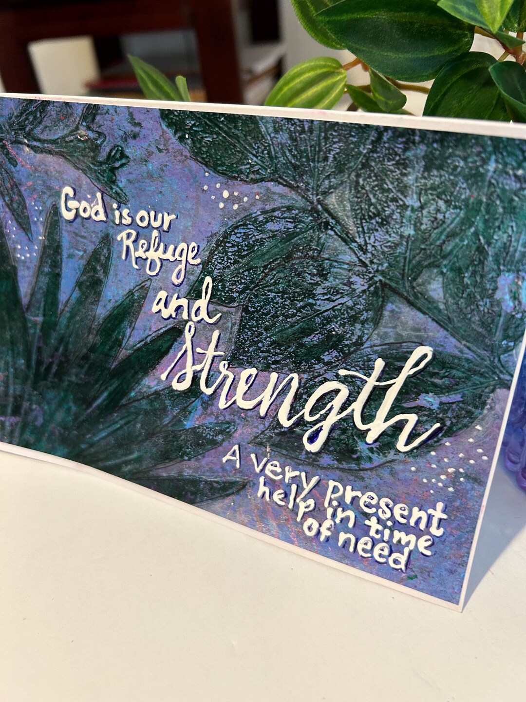Scripture Greeting Card With the Original Artwork - Etsy