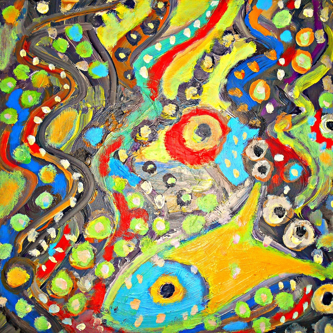 Under the Sea Giclee Print: Abstract Acrylic Painting by Robert ...