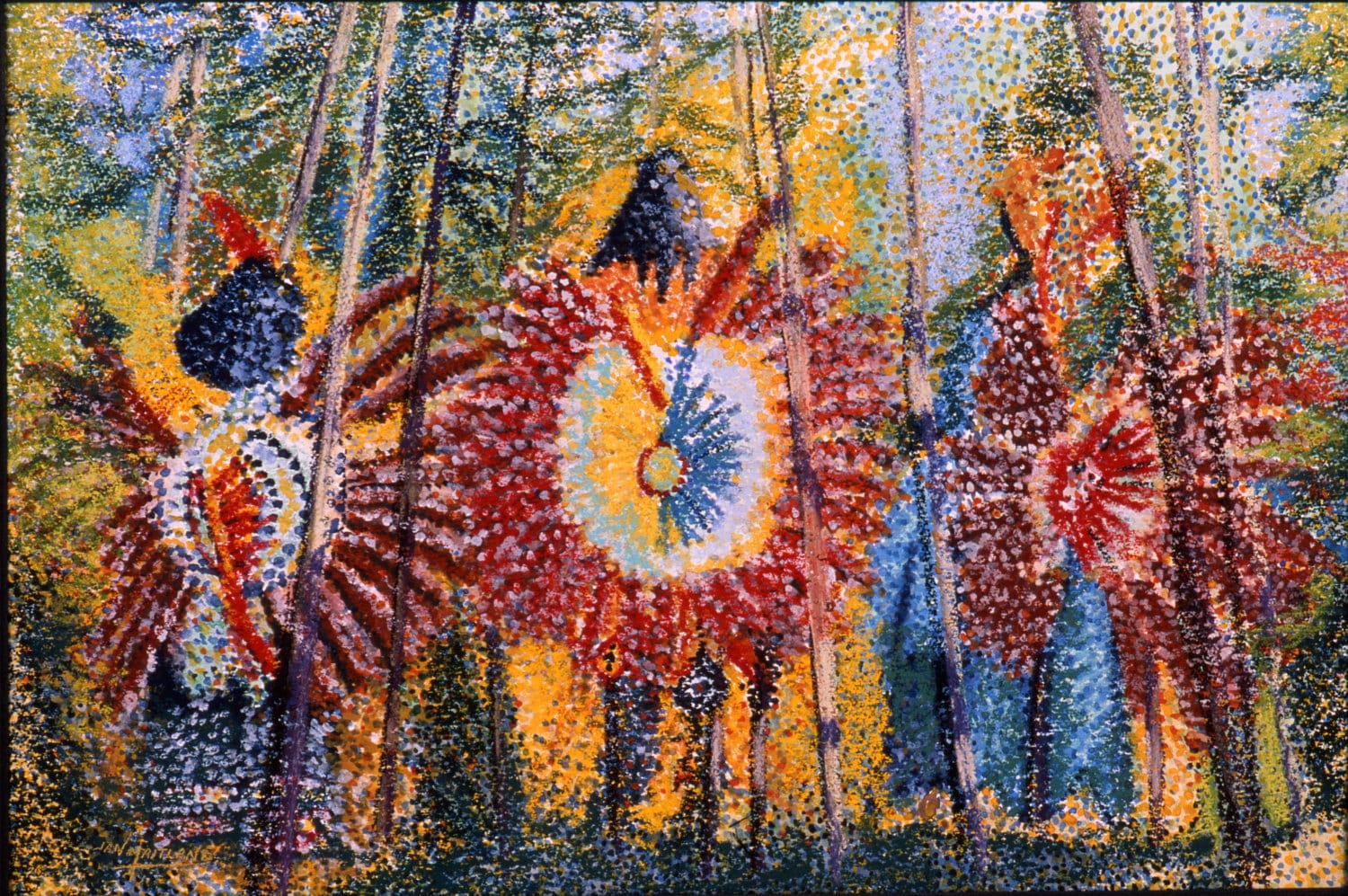 Native American Fine Art Giclee Print, Native Forest, Powwow, Art Print ...