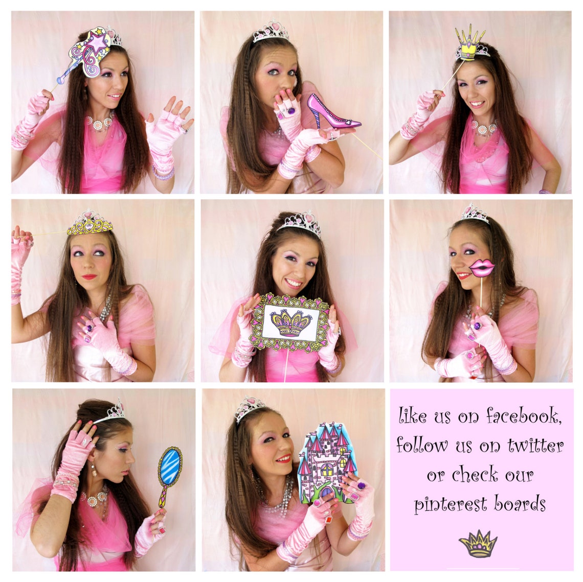 Princess Photo Booth Props - Perfect for a Princess/ Castle Party ...