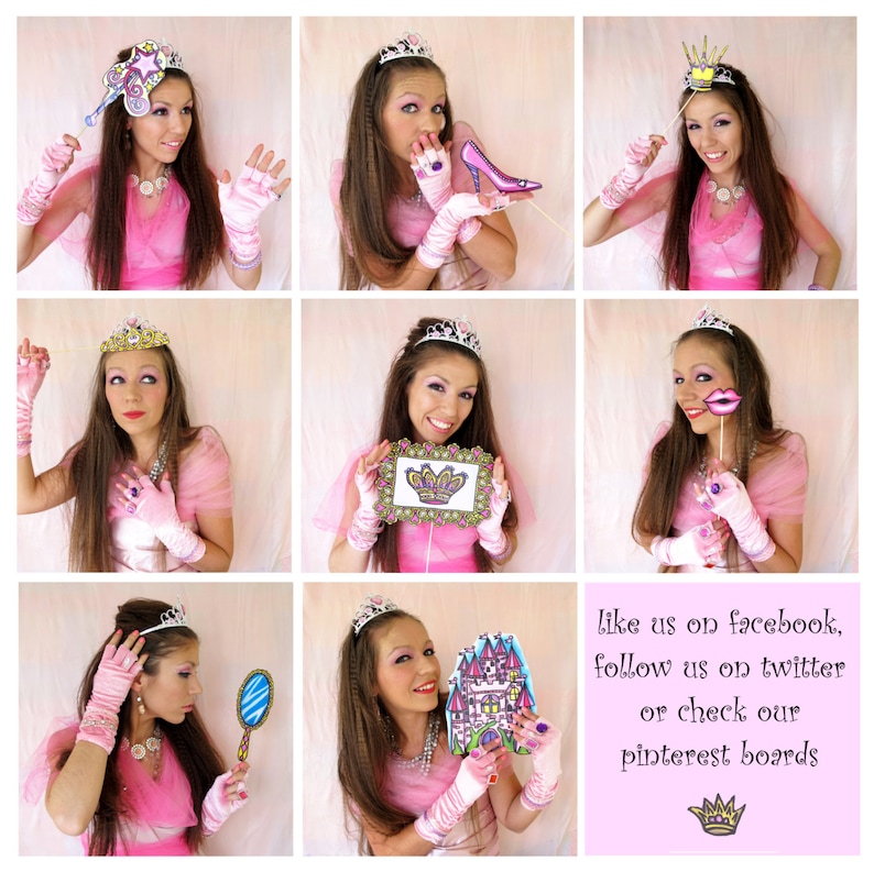Princess Photo Booth Props - Perfect for a Princess/ Castle Party ...
