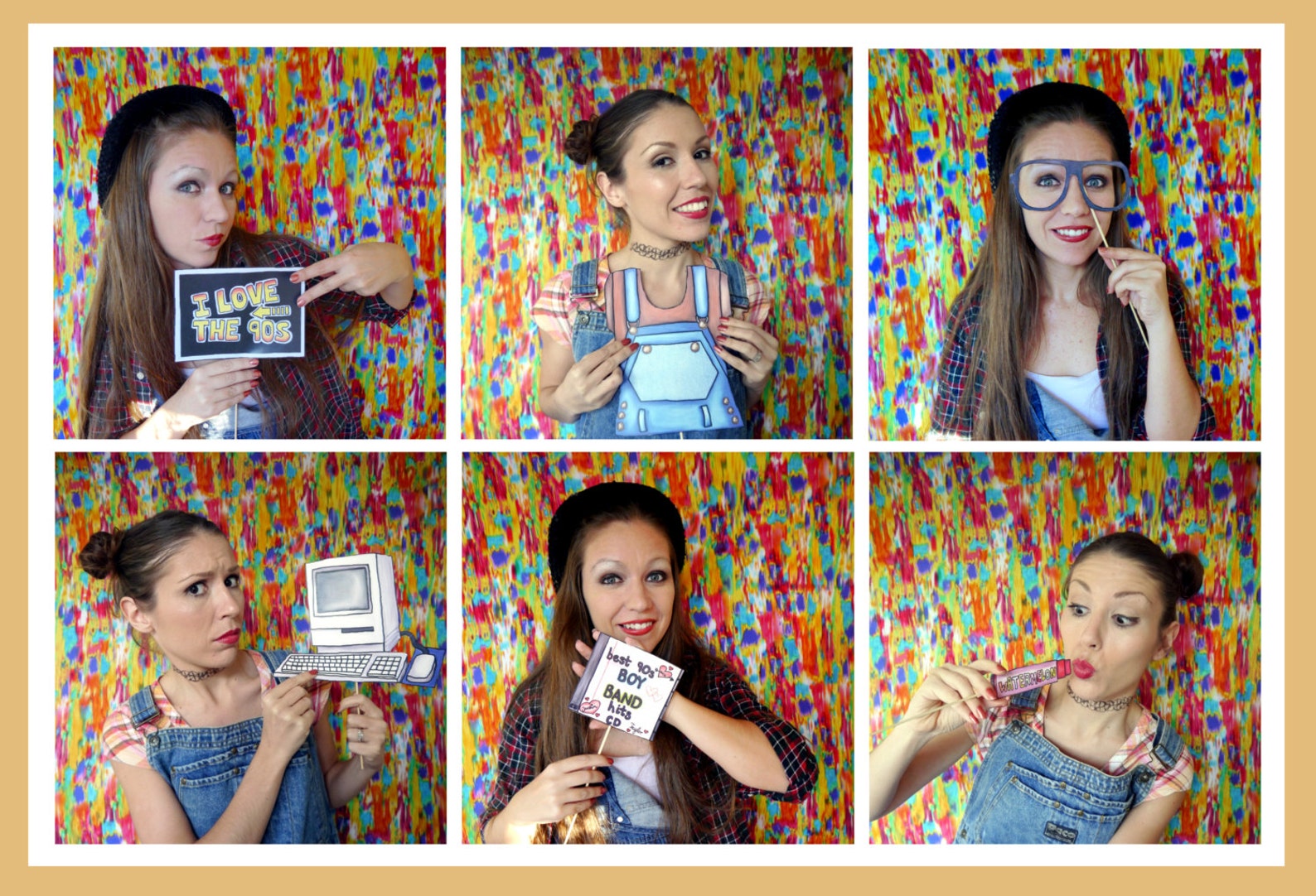 READY MADE Nineties Photo Booth Props Perfect for a Throw Back 90s ...