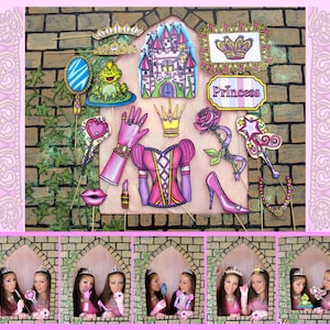 Princess Photo Booth Props - Perfect for a Princess/ Castle Party ...
