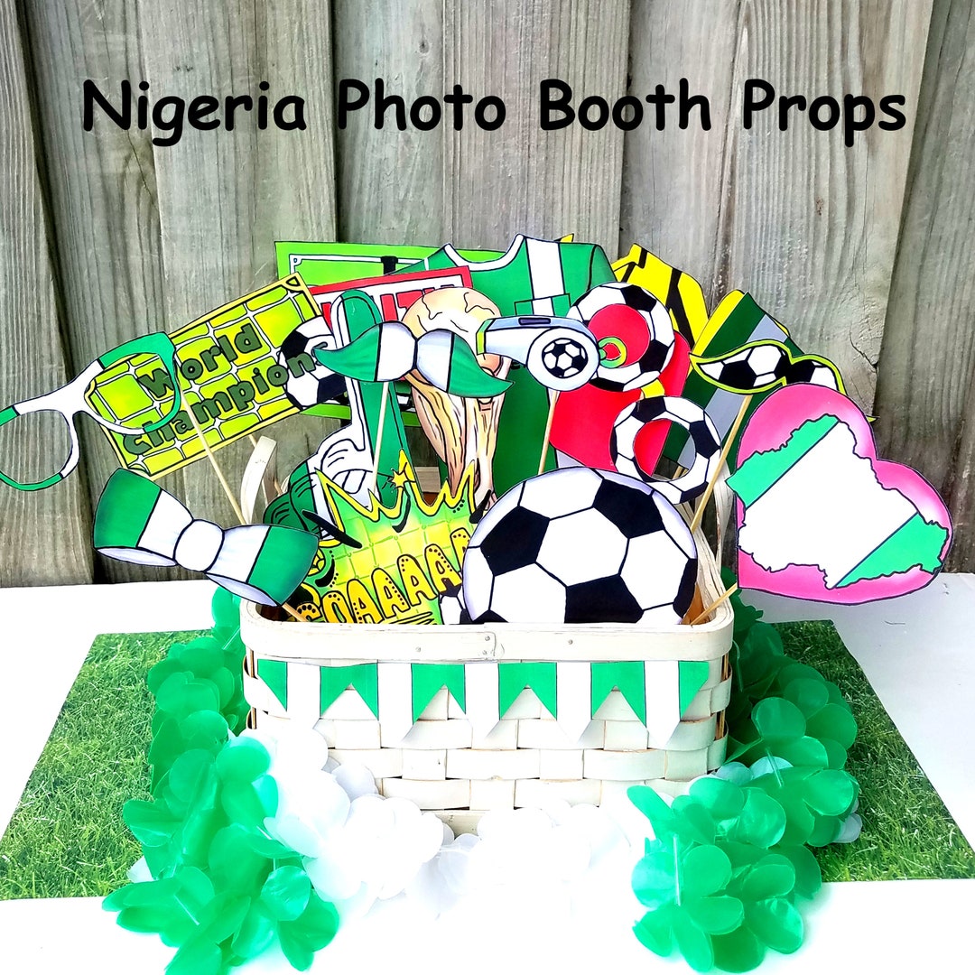 World Cup NIGERIA Soccer Photo Booth Props - the Ultimate Fan Accessory ...