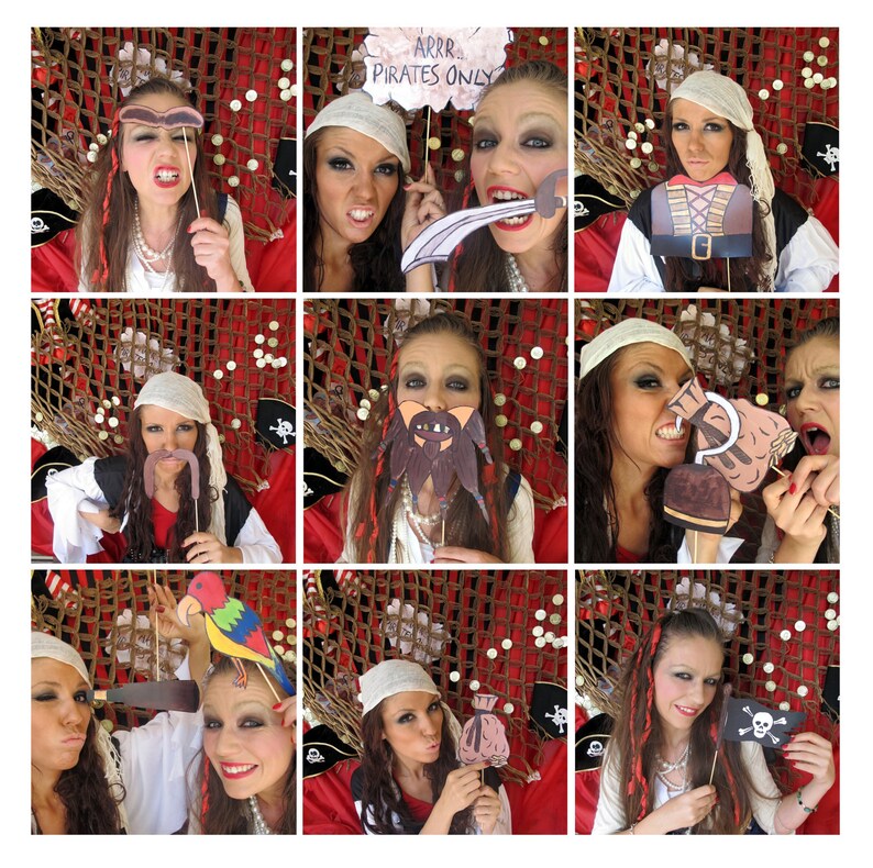 Pirates Photo Booth Props Arrrrrrr Perfect for a Pirate Party or ...